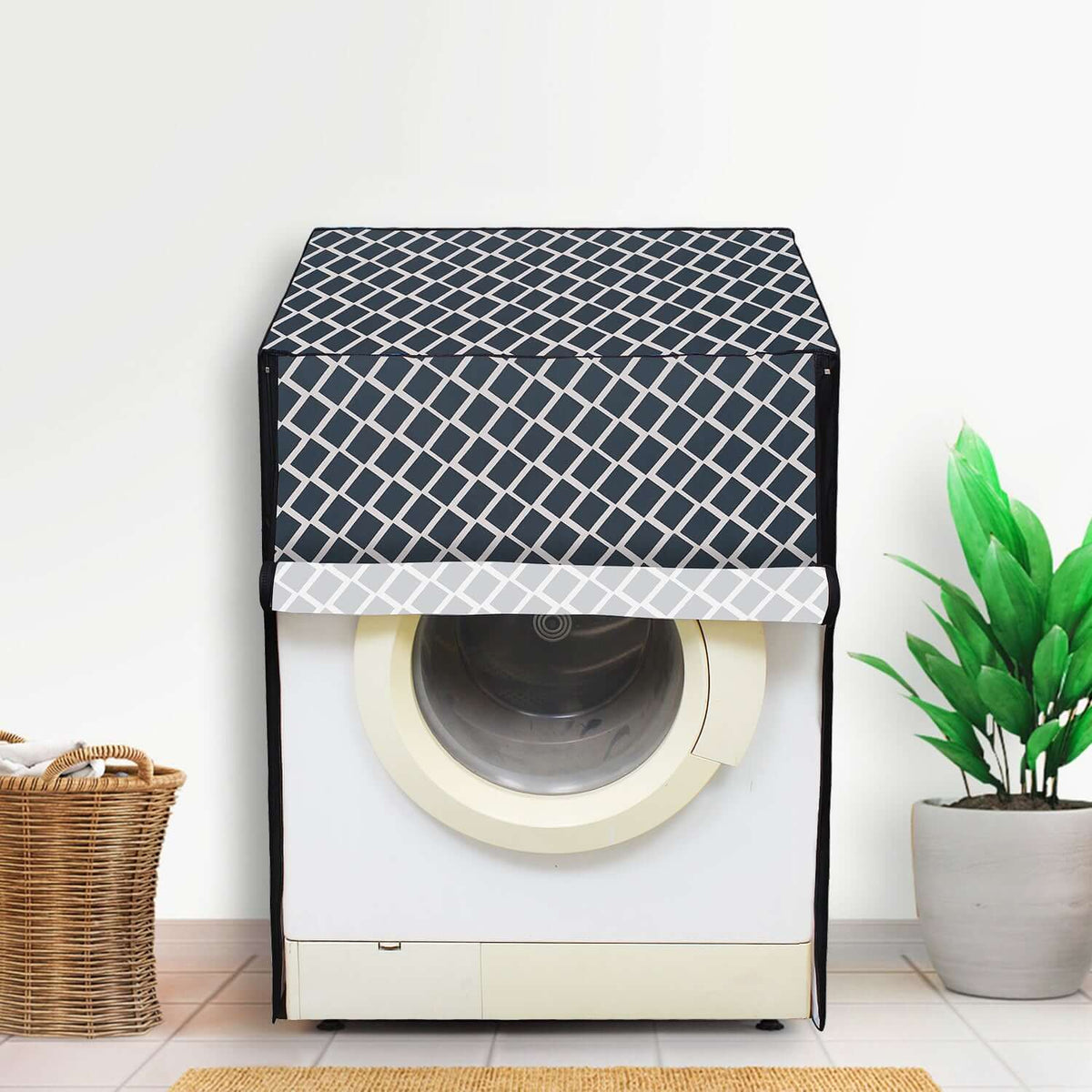 Fully Automatic Front Load Washing Machine Cover, Sky Blue